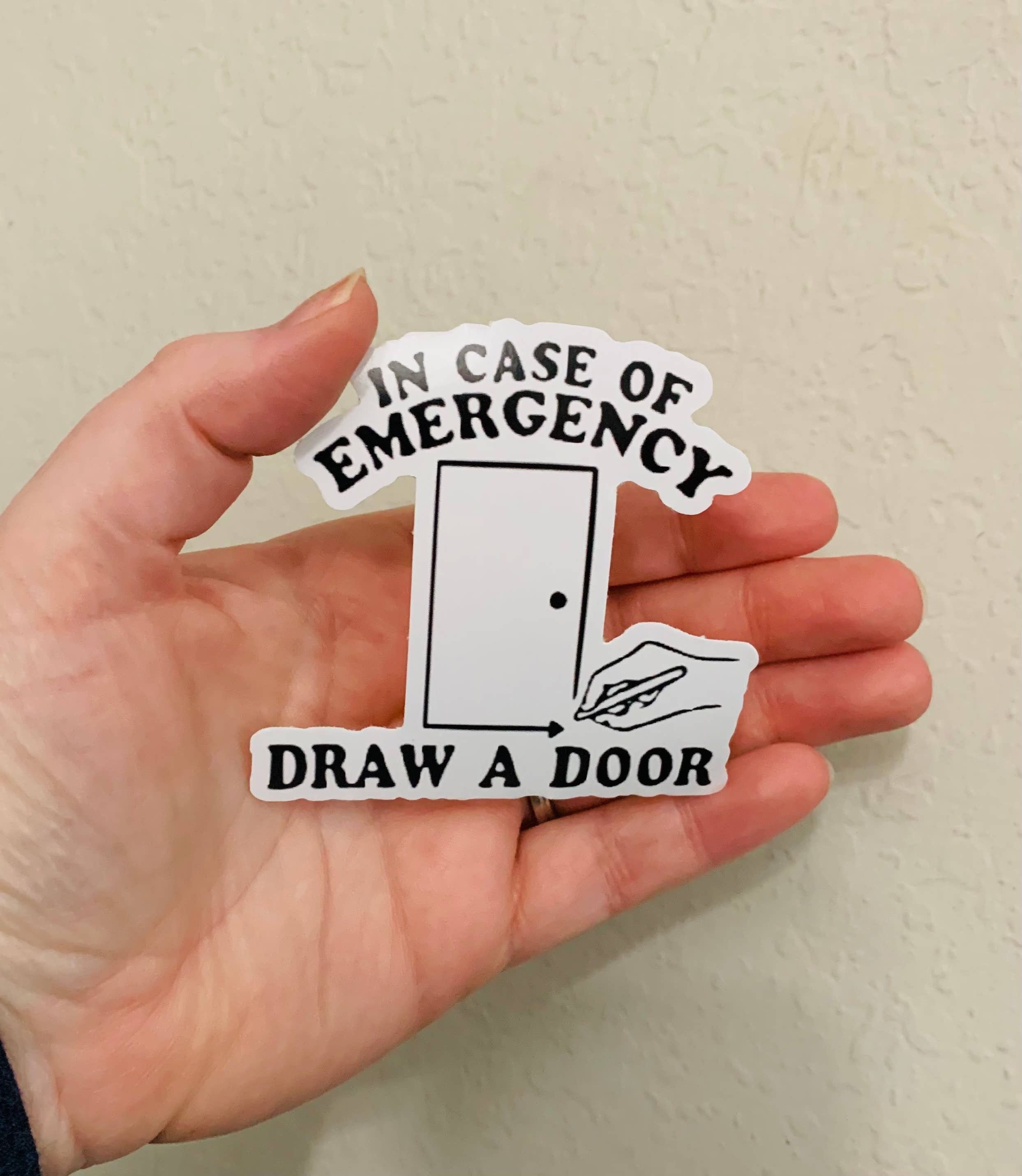 Draw a Door-Beetlejuice Sticker | Stellar House Gift Shop