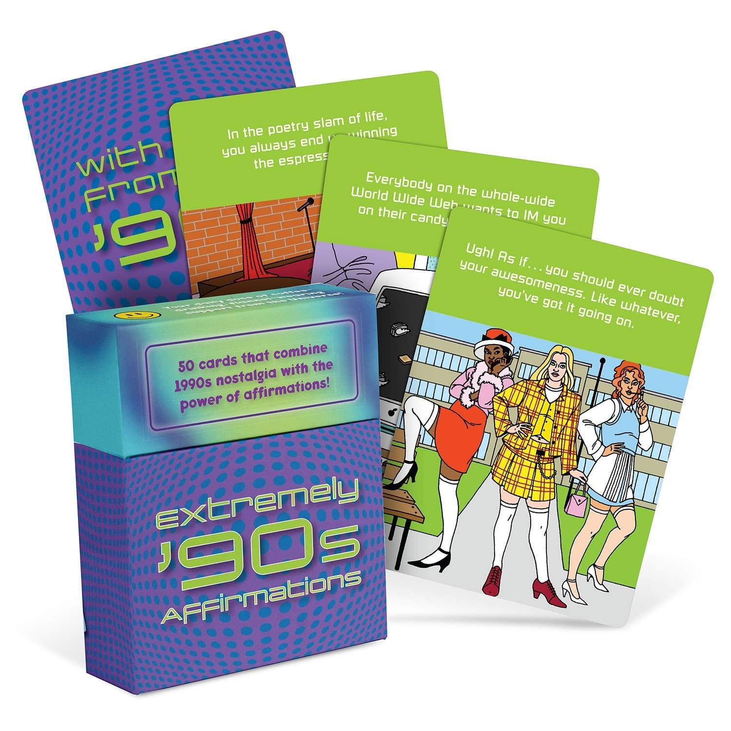 Affirmations from the 90s Cards Deck | Stellar House Gift Shop